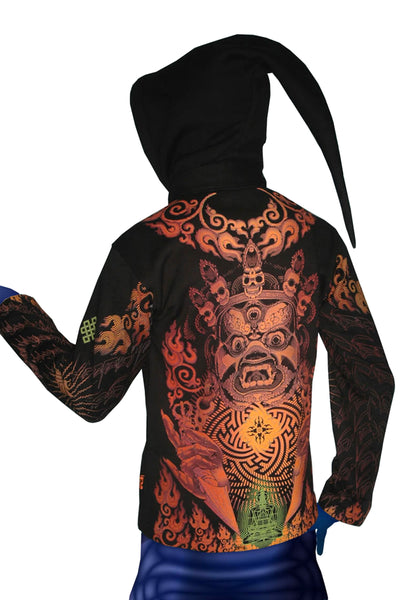 Morph Jacket Pixie Hood : Fire Mahakala – Space Tribe