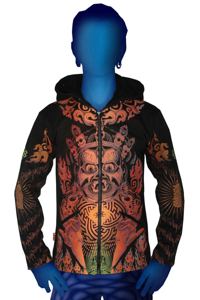 Morph Jacket Pixie Hood : Fire Mahakala – Space Tribe